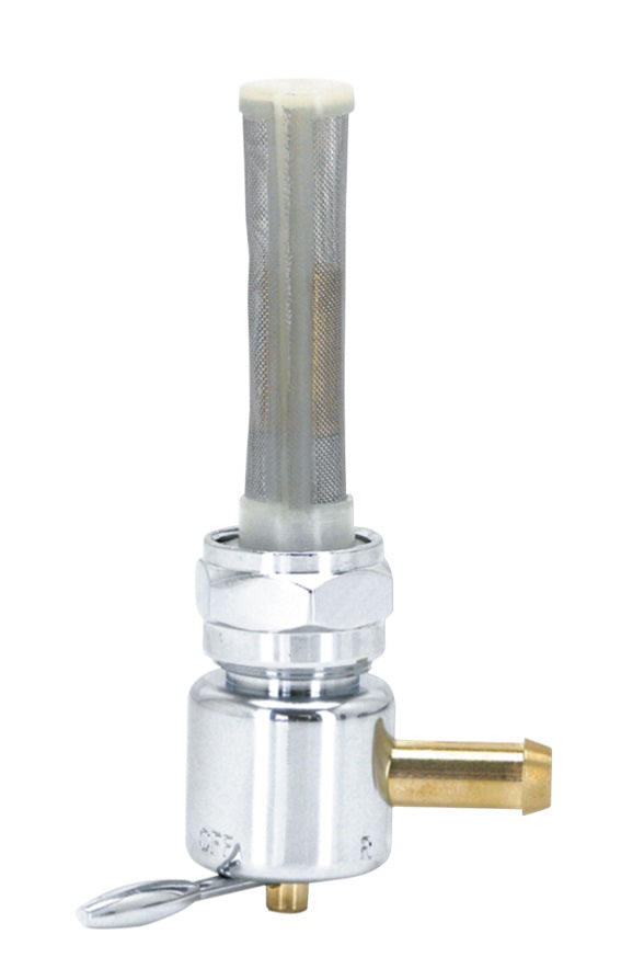 Round High Flow Chrome Fuel Petcock for Harley-Davidson/Custom Bike (R ...