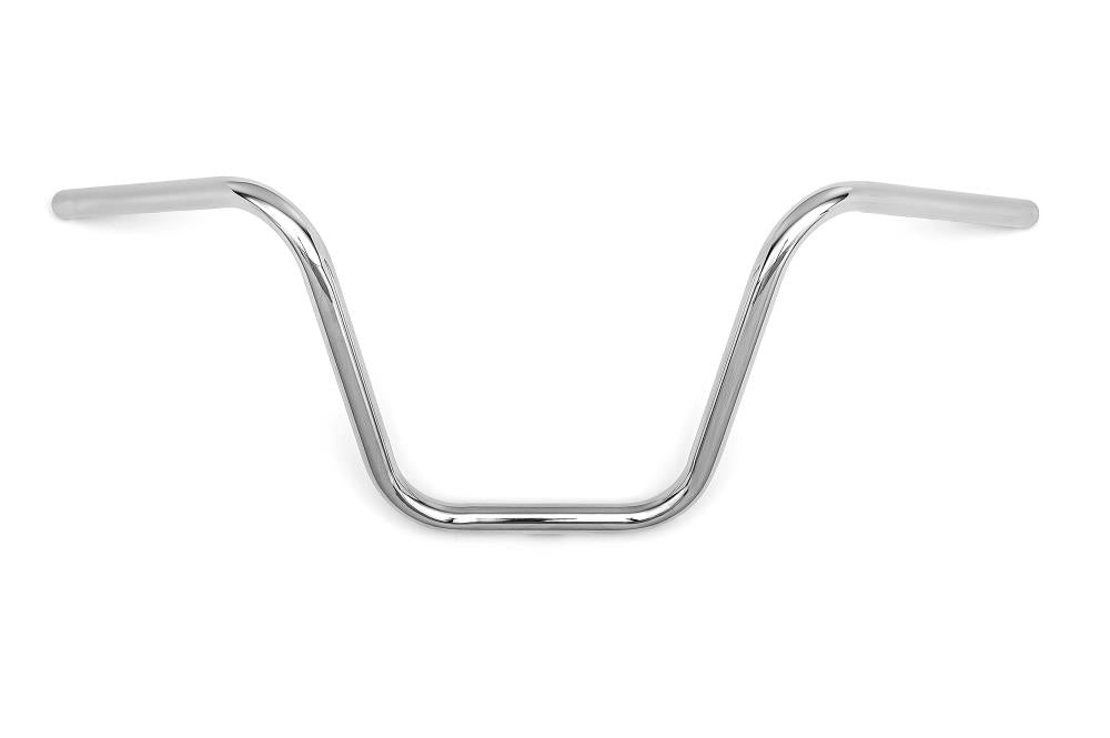 Vegas 12 in. High Handlebars - 1 inch (25mm) Chrome - Highway Hawk H55 ...