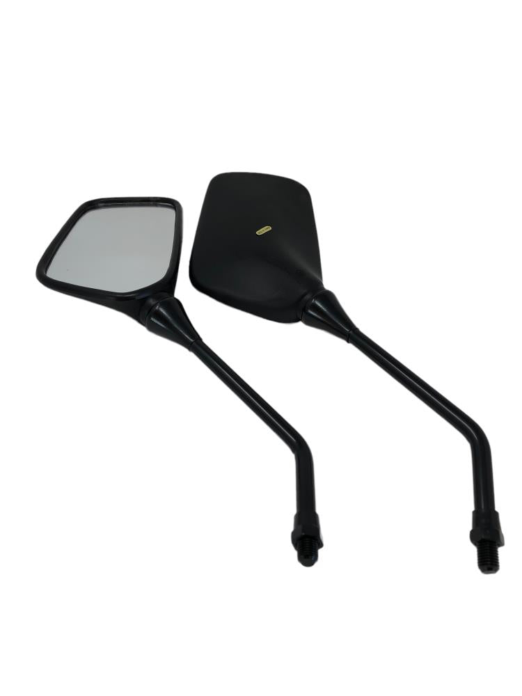 Universal Long Stem Mirror Set (Pair) 10mm Stem Black - Highway Hawk H ...