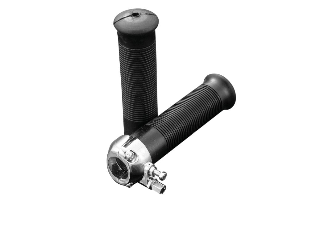 Rubber Riffle 1 inch (25mm) Grips with Throttle Assembly Universal fit ...